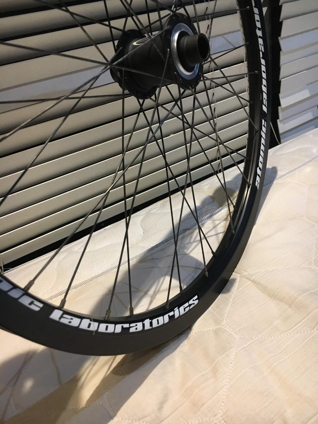 Atomic laboratories front wheel, Sports Equipment, Bicycles & Parts ...