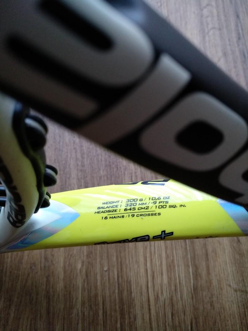 Babolat Aeropro Drive Plus + Tennis Racket / Racquet, Sports Equipment ...