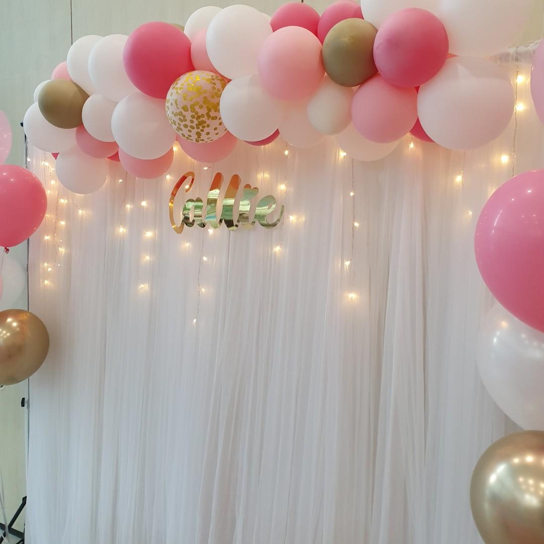 Backdrop Name Signage for Birthday and Wedding Parties Gold Chrome ...