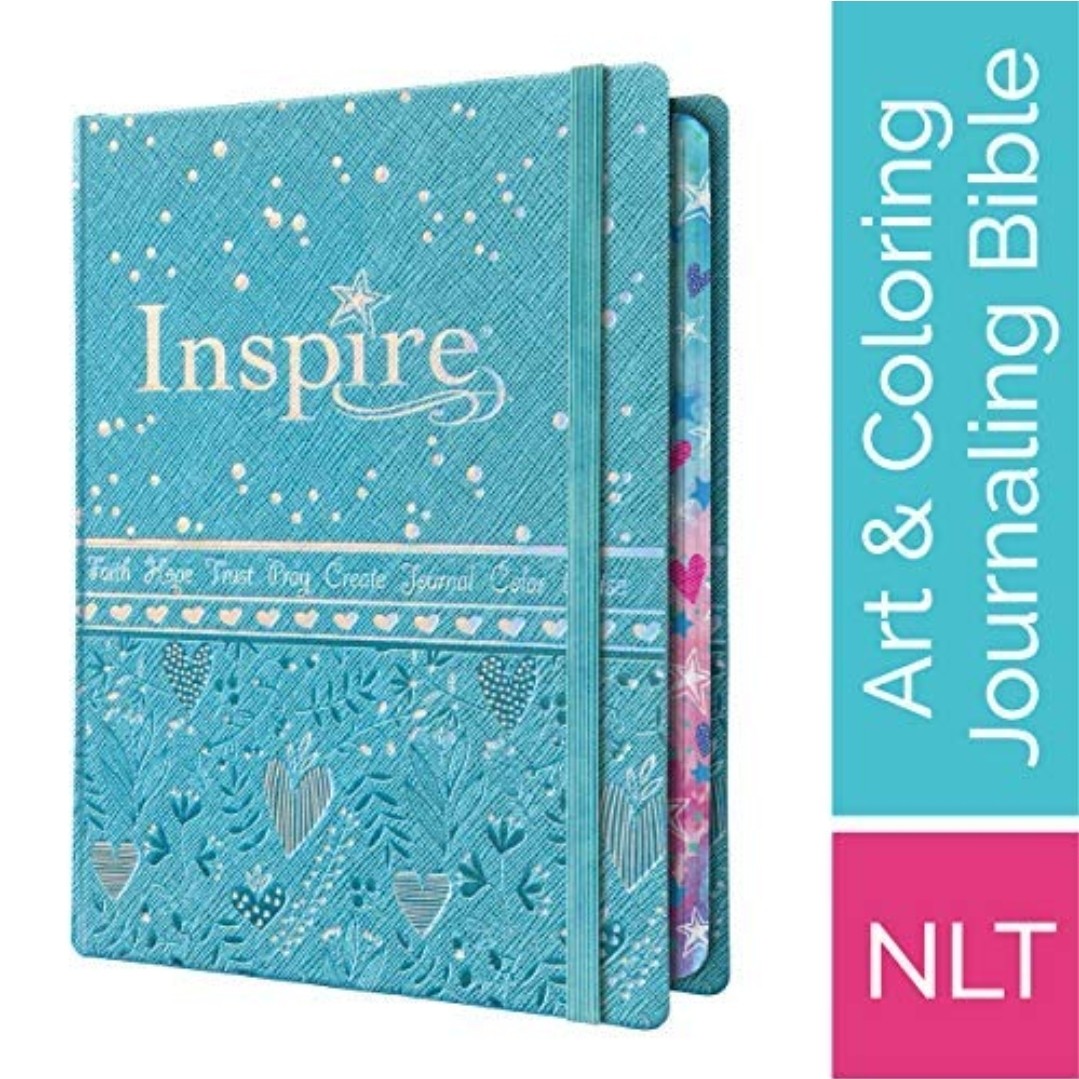 BN Inspire Bible for Girls / Teens / Women NLT: The Bible for Coloring ...