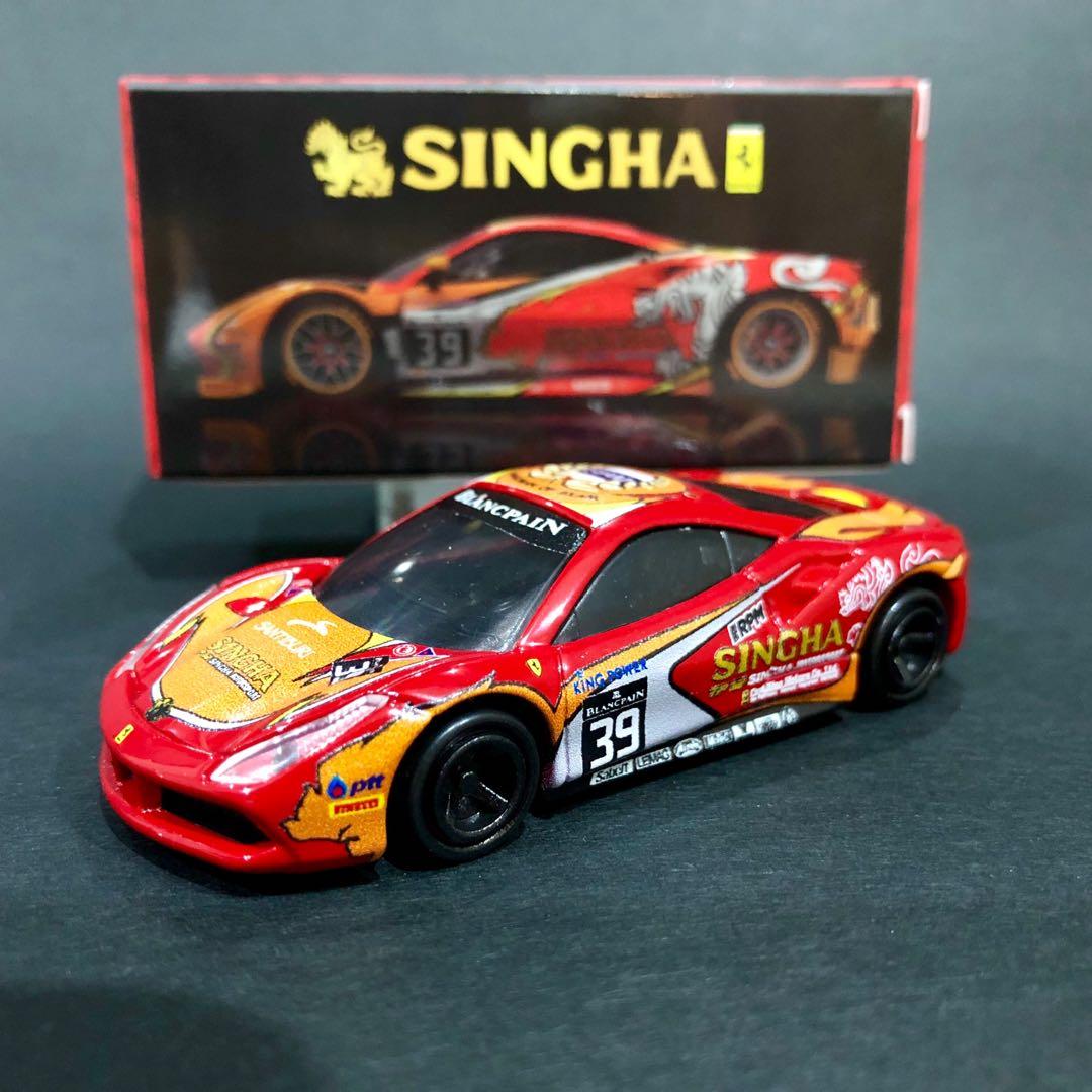 Custom Tomica 488 Ferrari Red Singha GT3 Asia Cup, Hobbies & Toys, Toys ...
