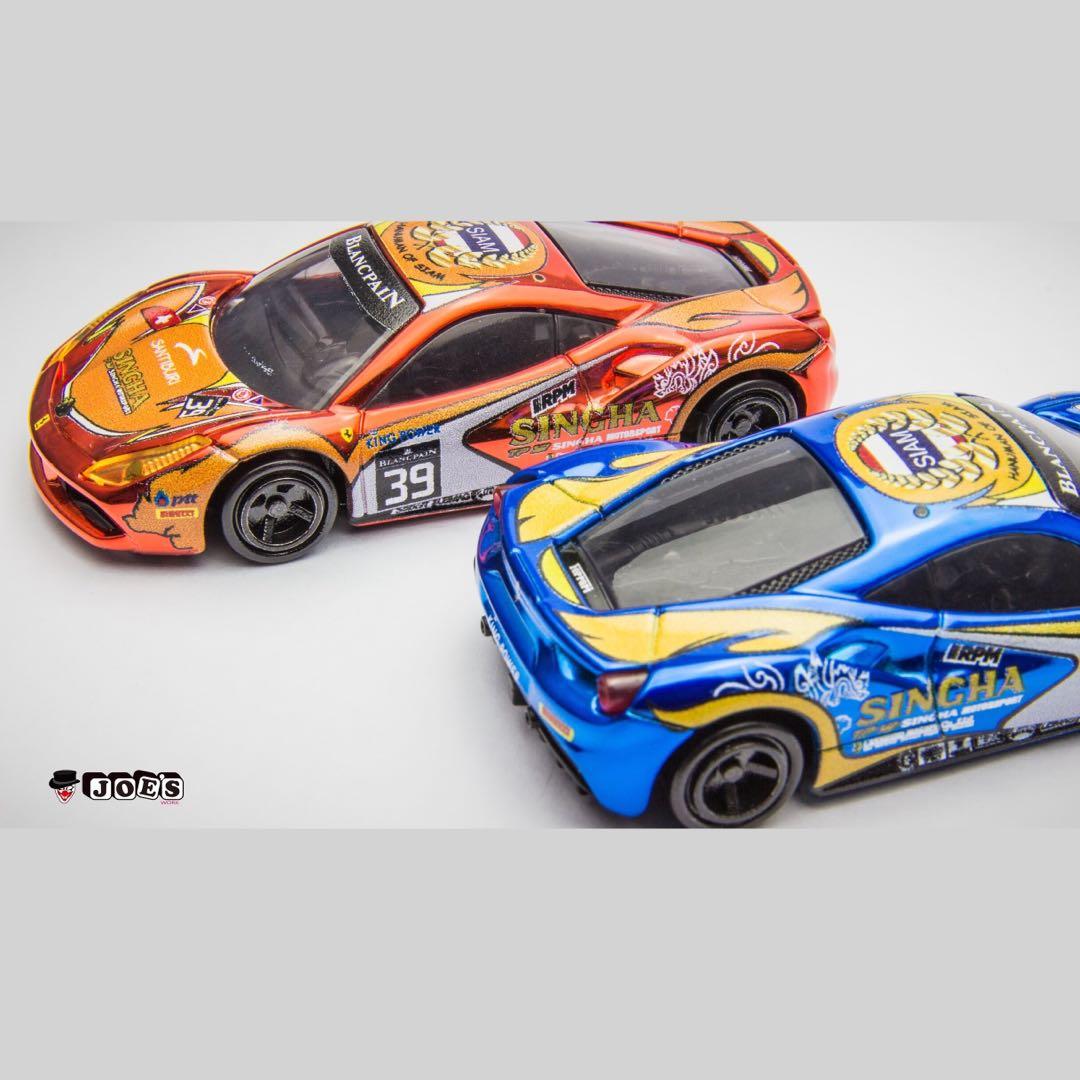 Custom Tomica 488 GTB Singha GT3 blue Blancpain Cup, Hobbies & Toys ...
