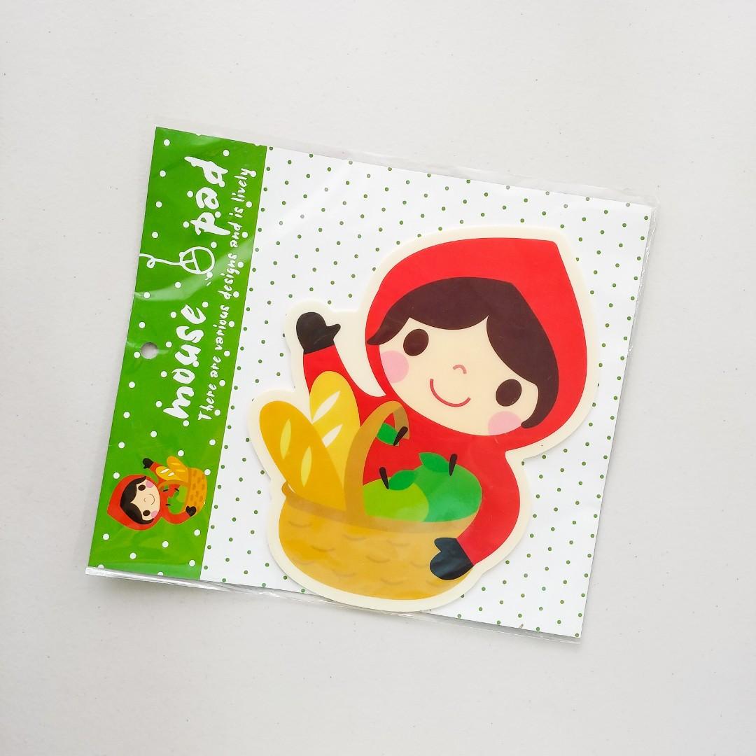Cute Cartoon Character Graphic Little Red Riding Hood Mouse Pad ...