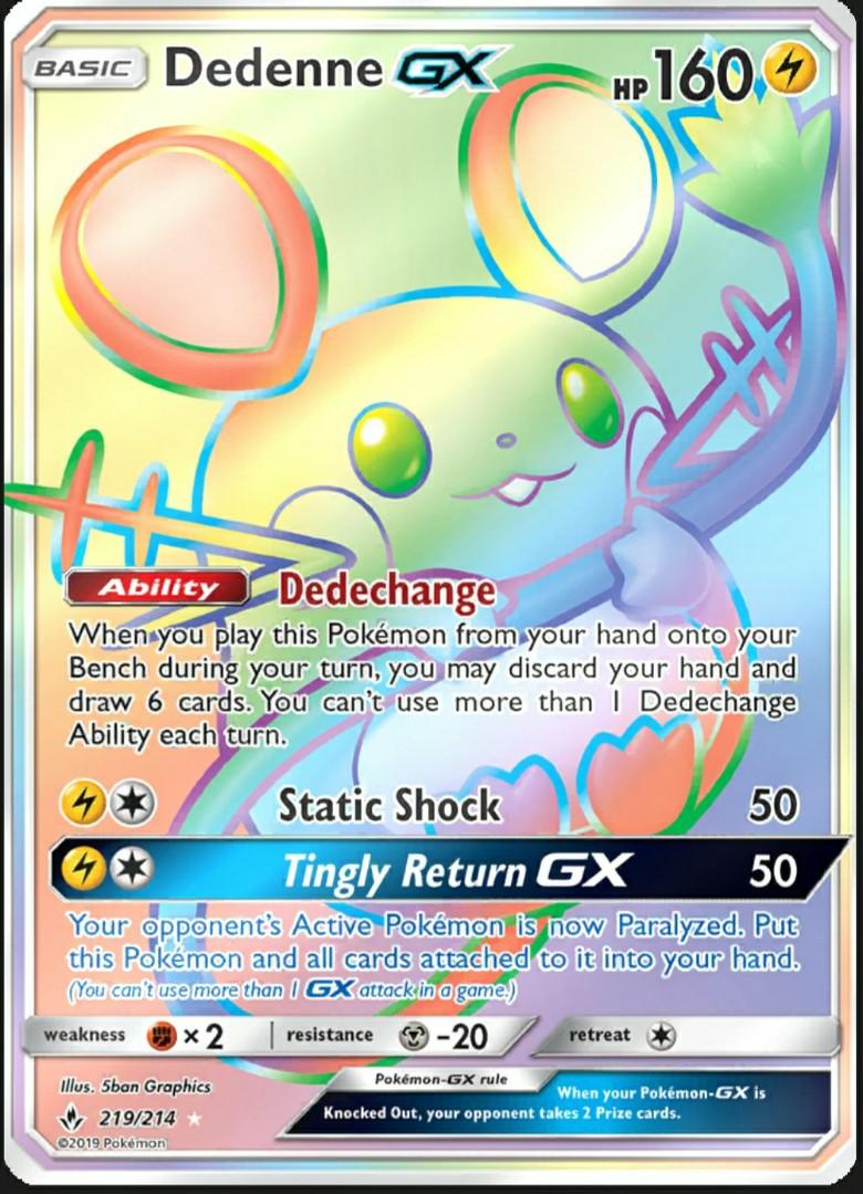 Dedenne GX Hyper Rare, Hobbies & Toys, Toys & Games on Carousell