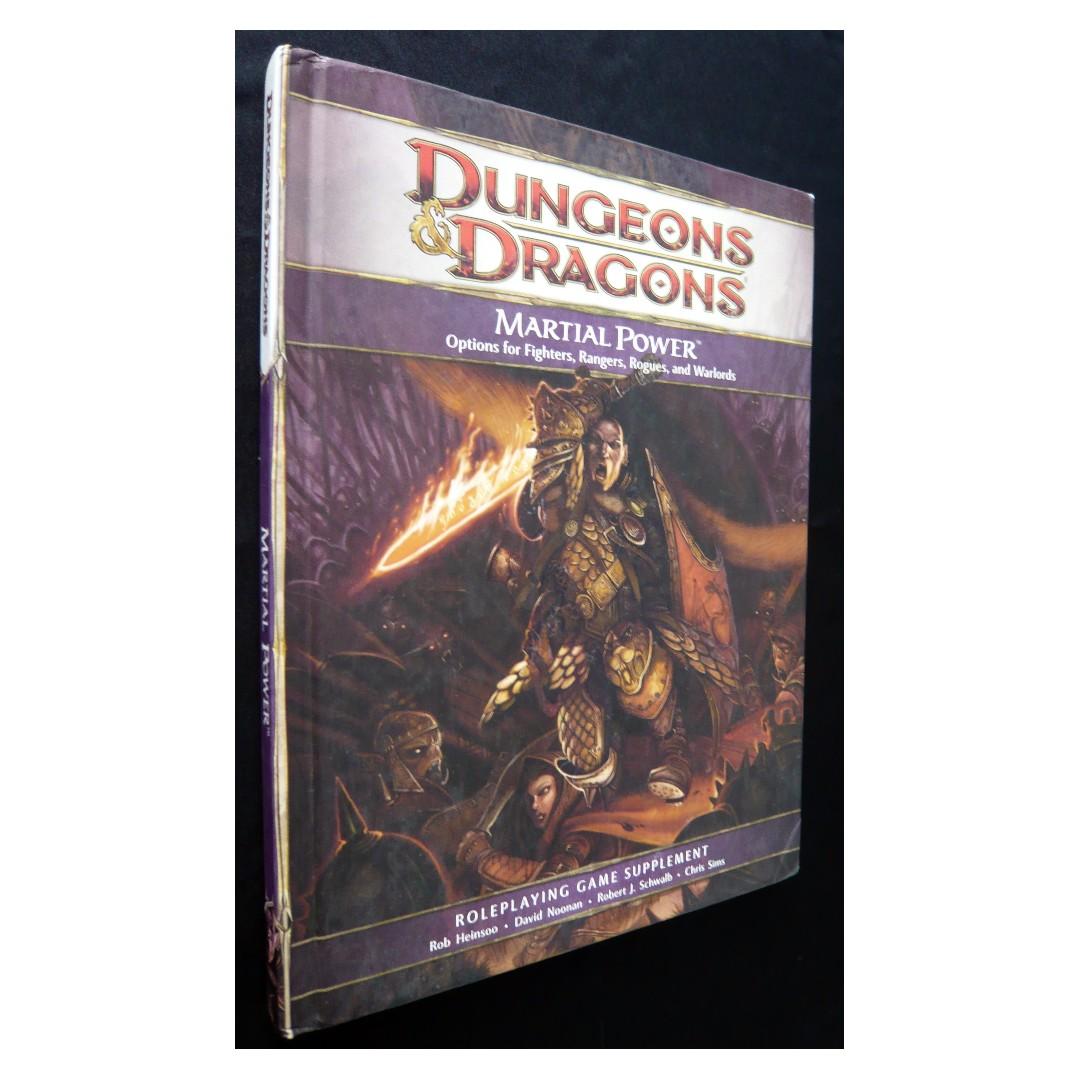 Dungeons & Dragons 4th Edition (4E): Martial Power RPG Book, Hobbies ...