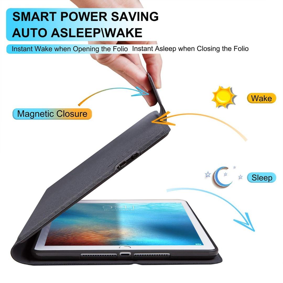 EC Technology iPad 9.7 Keyboard Case Ultra-Slim 7 Color Backlight ...