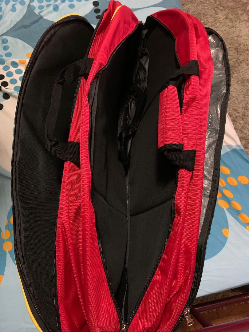Li-ning badminton bag red (9 rackets), Sports Equipment, Sports & Games ...