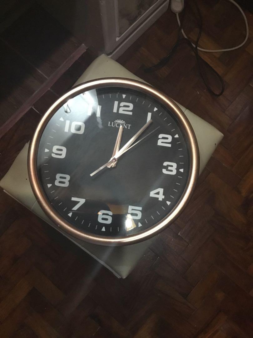 Lucent wall clock, Furniture & Home Living, Home Improvement ...