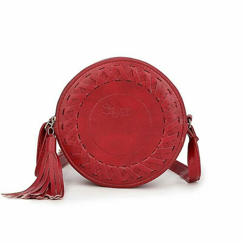 Round Boho Sling Bag, Women's Fashion, Bags & Wallets, Cross-body Bags ...
