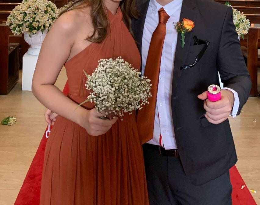 Rust Infinity Gown, Women's Fashion, Dresses & Sets, Evening dresses ...