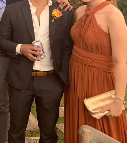 Rust Infinity Gown, Women's Fashion, Dresses & Sets, Evening dresses ...