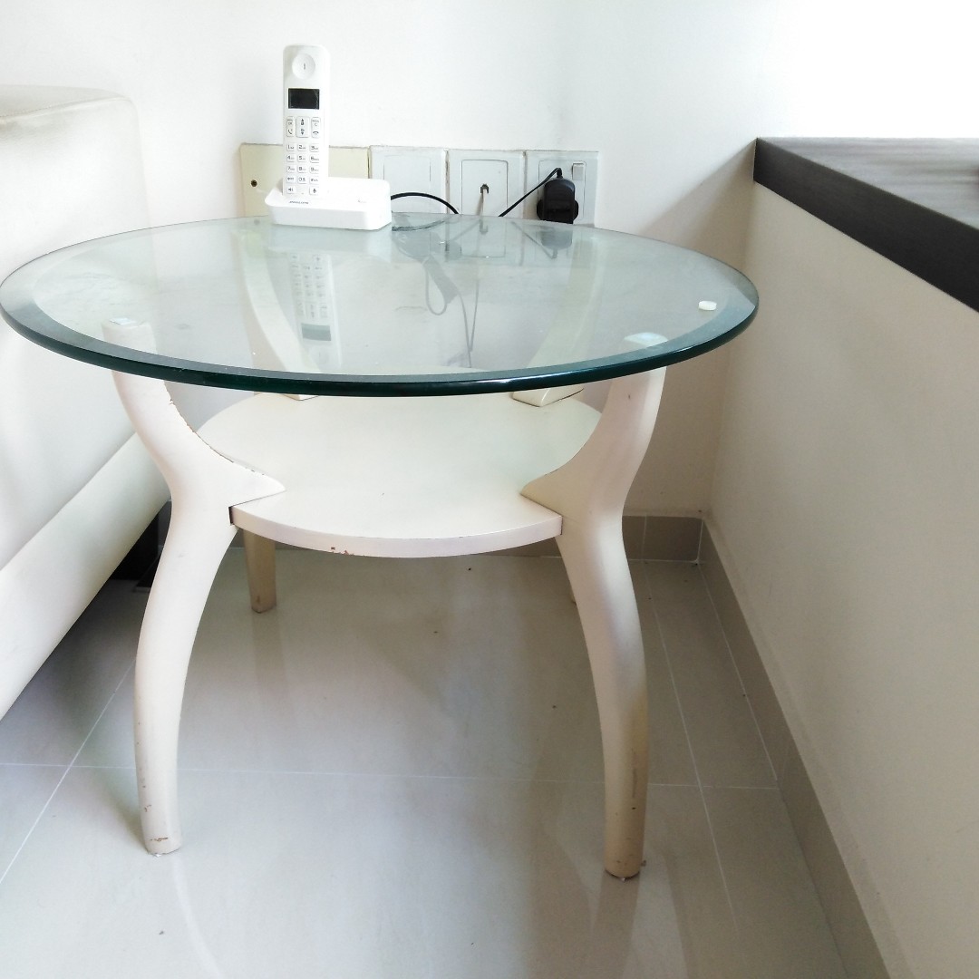 Solid glass coffee table for Sale - $50, Furniture & Home Living ...