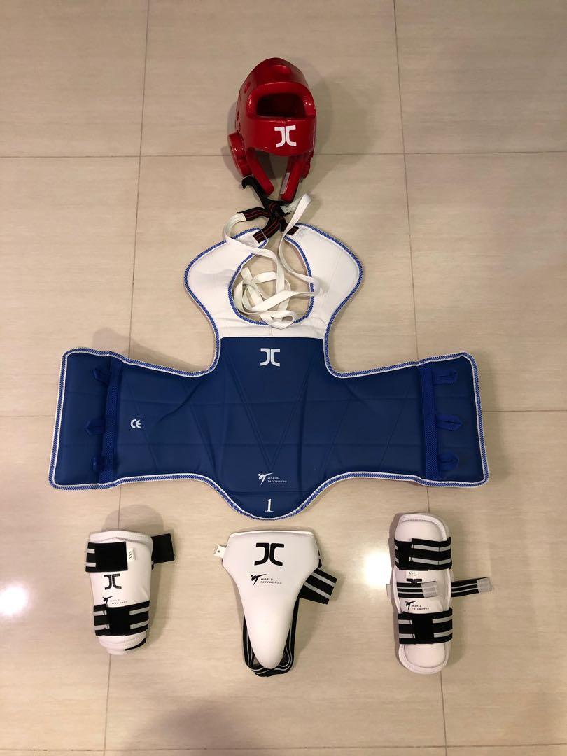Taekwondo Sparring Protection Guards (full set), Sports Equipment ...