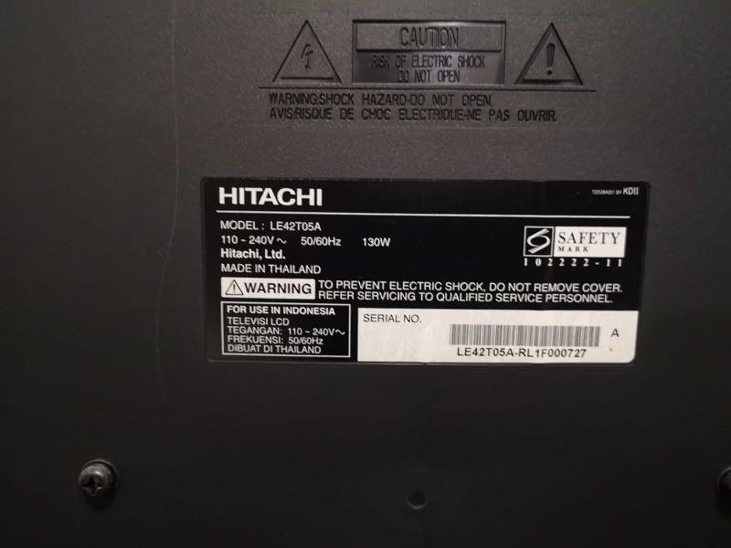Television Hitachi, Home Appliances, TVs & Entertainment Systems on ...