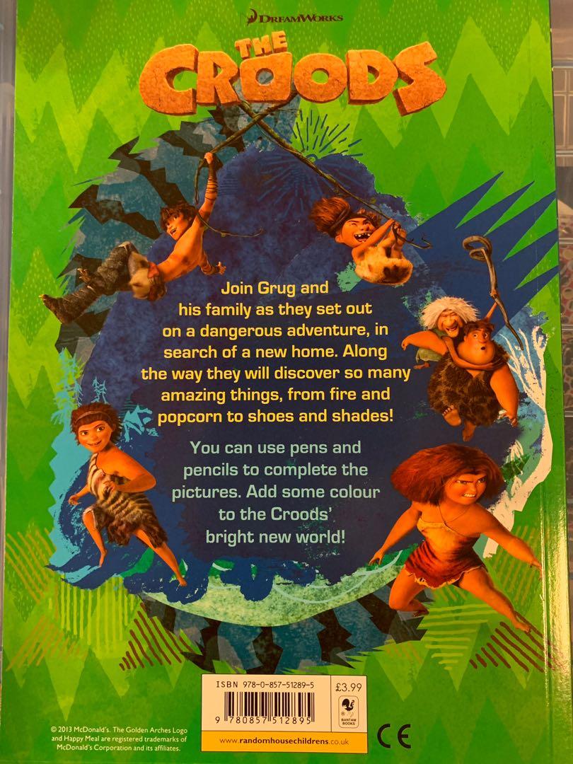 The Croods Story Colouring Book 故事填色書 #goodbyeapril, 興趣及遊戲, 書本 & 文具, 小說 ...