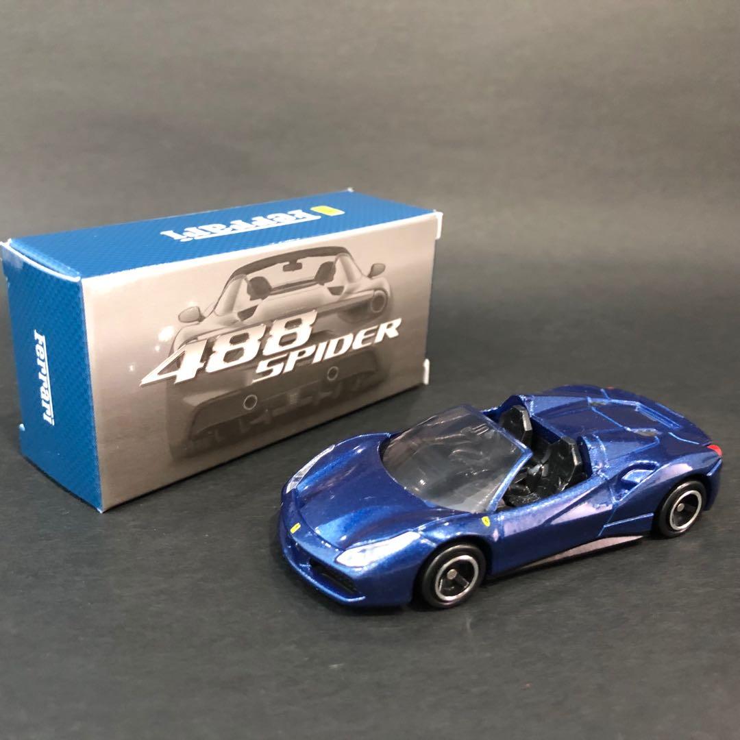 Tomica Ferrari 488 Spider blue corsa, Hobbies & Toys, Toys & Games on ...