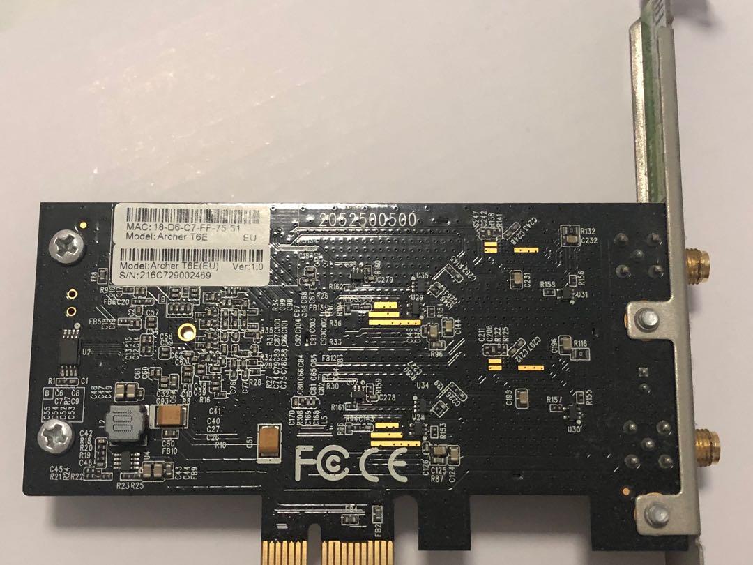 TP-Link Archer T6E AC1300 PCIe Wireless Adapter, Computers & Tech ...