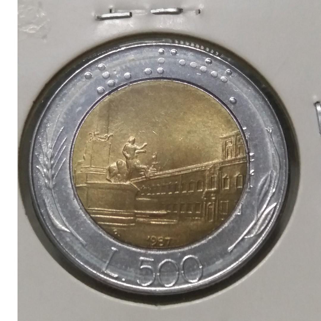 Vintage Italy L. 500 Coin 1987, Hobbies & Toys, Collectibles ...