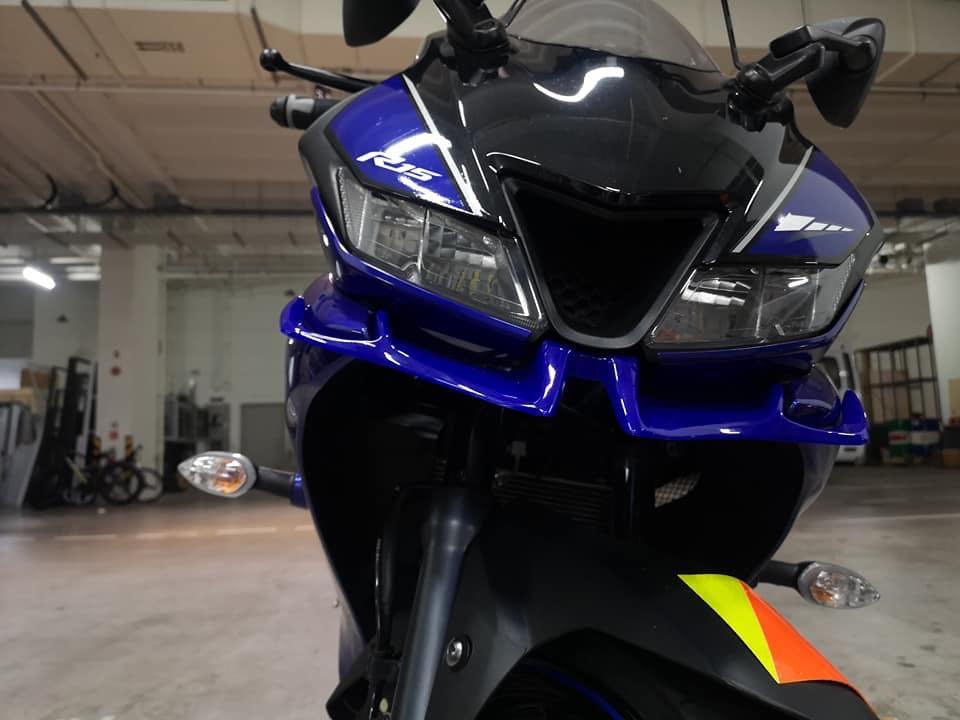 Yamaha R15 v3 winglet, Motorcycles, Motorcycle Accessories on Carousell