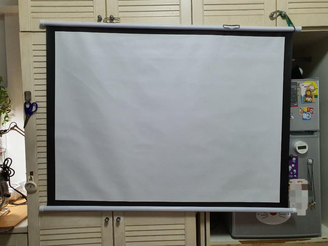 60 inch Projector screen 4:3 aspect ratio, Everything Else on Carousell