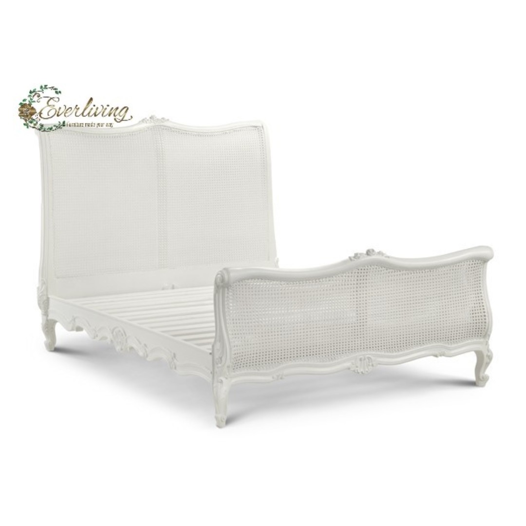 Adeline French Rattan Bed, Furniture & Home Living, Furniture, Bed ...