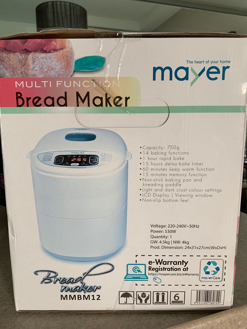 Breadmaker Mayer, TV & Home Appliances, Kitchen Appliances, Cookers on ...