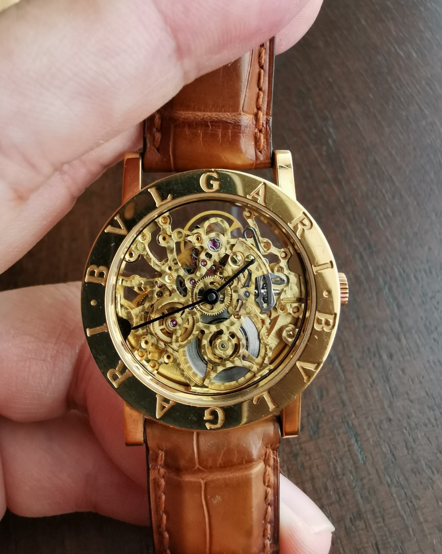 Bulgari Ref BB33 GL SK Fine Auto movement 18K Skeleton Watch, Mobile ...