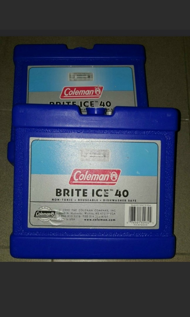 Coleman brite ice 40 brick, Travel, Travel Essentials, Outdoor ...