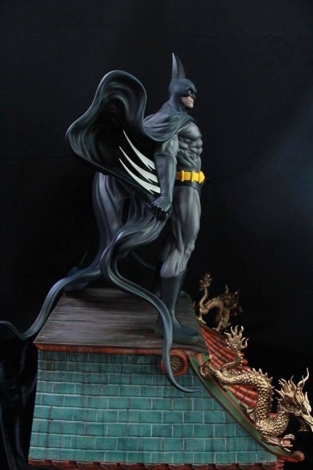 Custom Batman on Roof Statue, Hobbies & Toys, Toys & Games on Carousell
