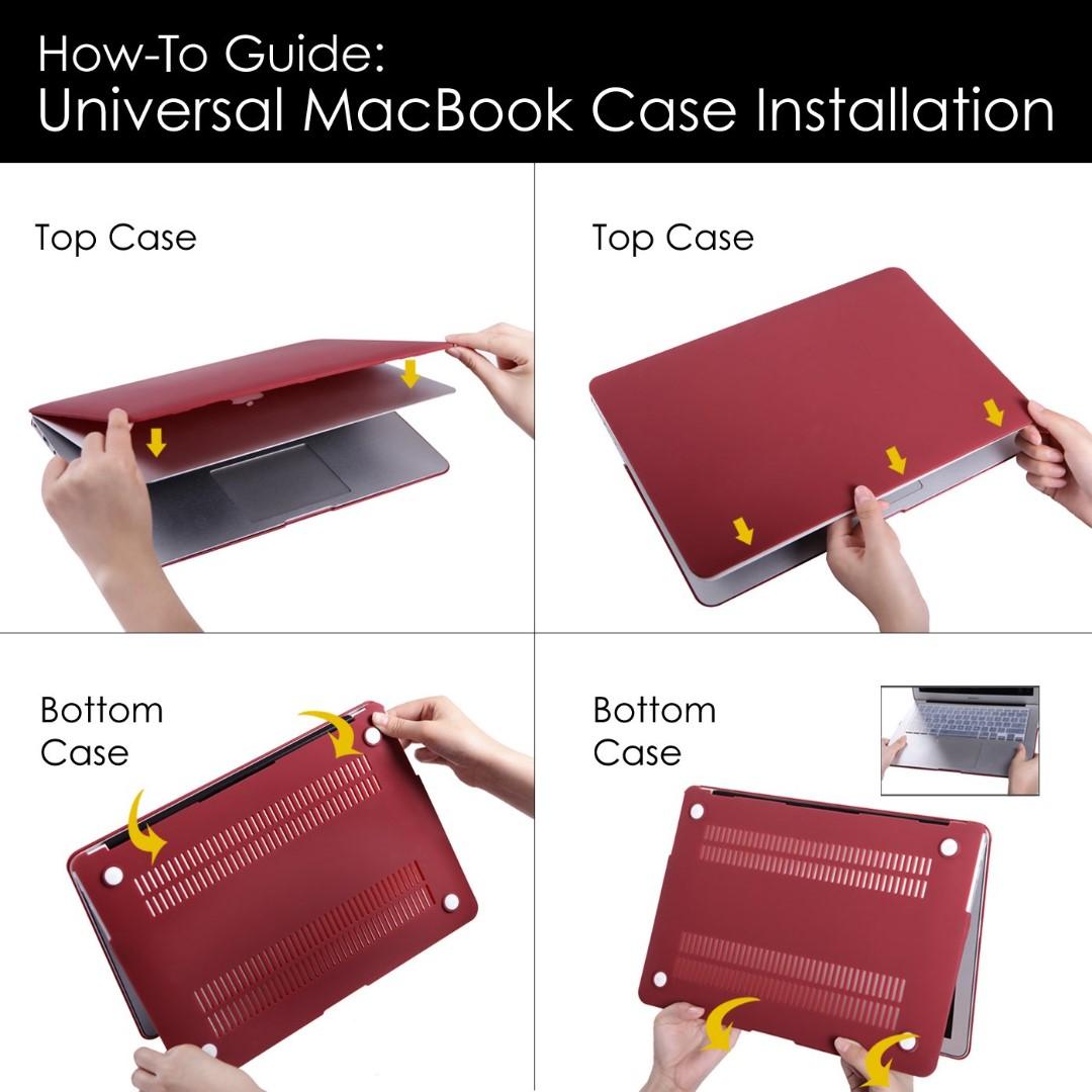 E0200 HDE Clear Plastic Hard Shell Case for Apple MacBook Air 13 inch ...