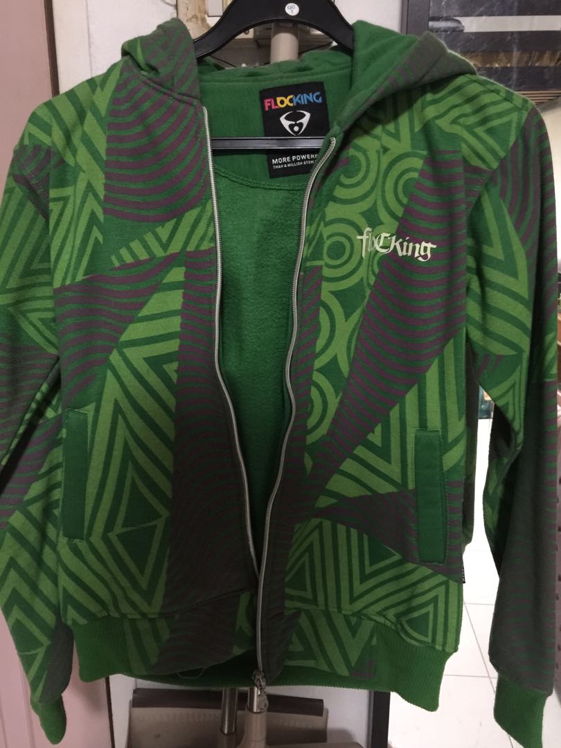 Flocking Jacket Green, Women's Fashion, Coats, Jackets and Outerwear on ...