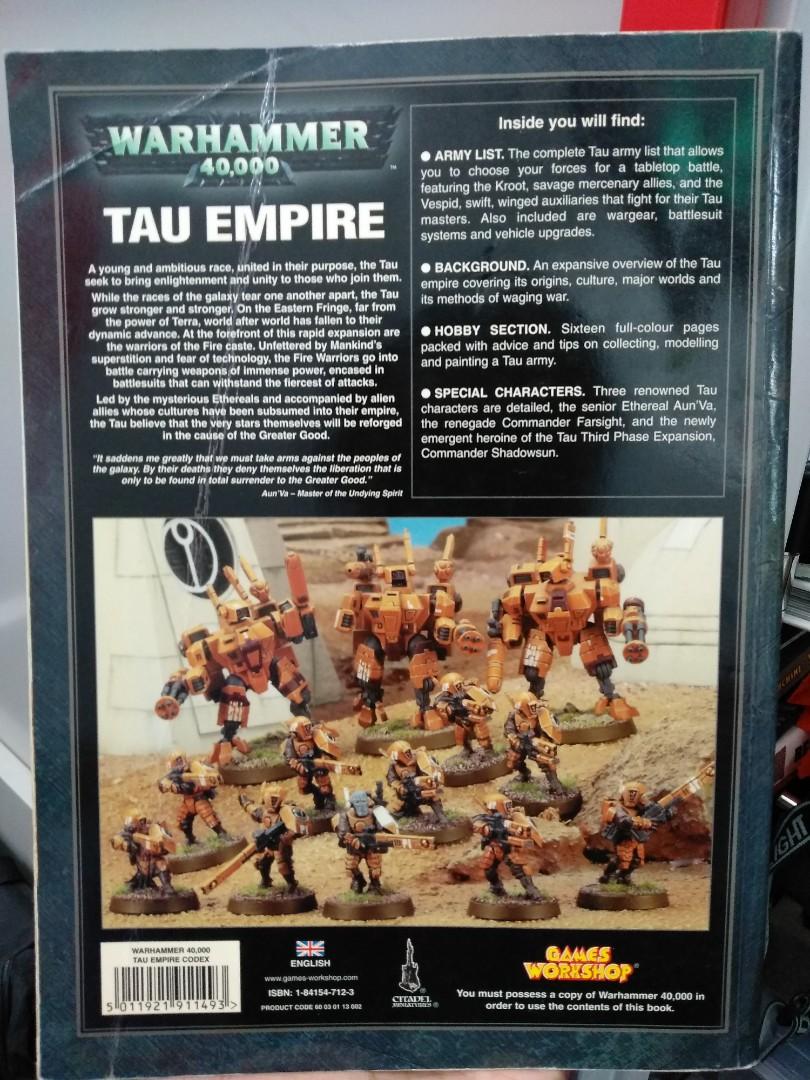 Games Workshop Warhammer 40,000 4th Edition Codex Tau Empire, Hobbies ...
