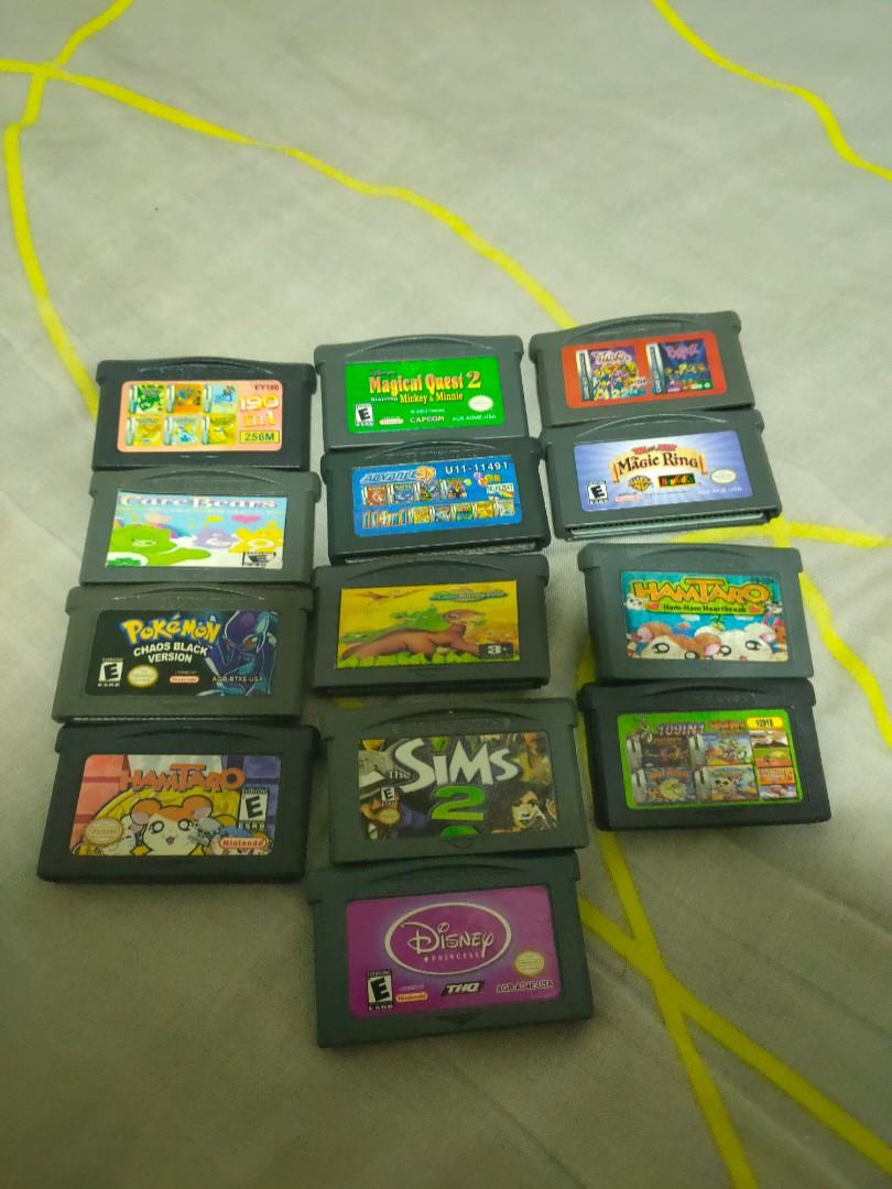 GBA cartridges, Video Gaming, Video Game Consoles, Nintendo on Carousell