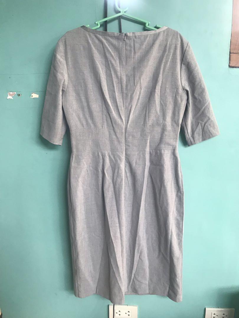 Gray semi formal dress, Women's Fashion, Dresses & Sets, Dresses on ...