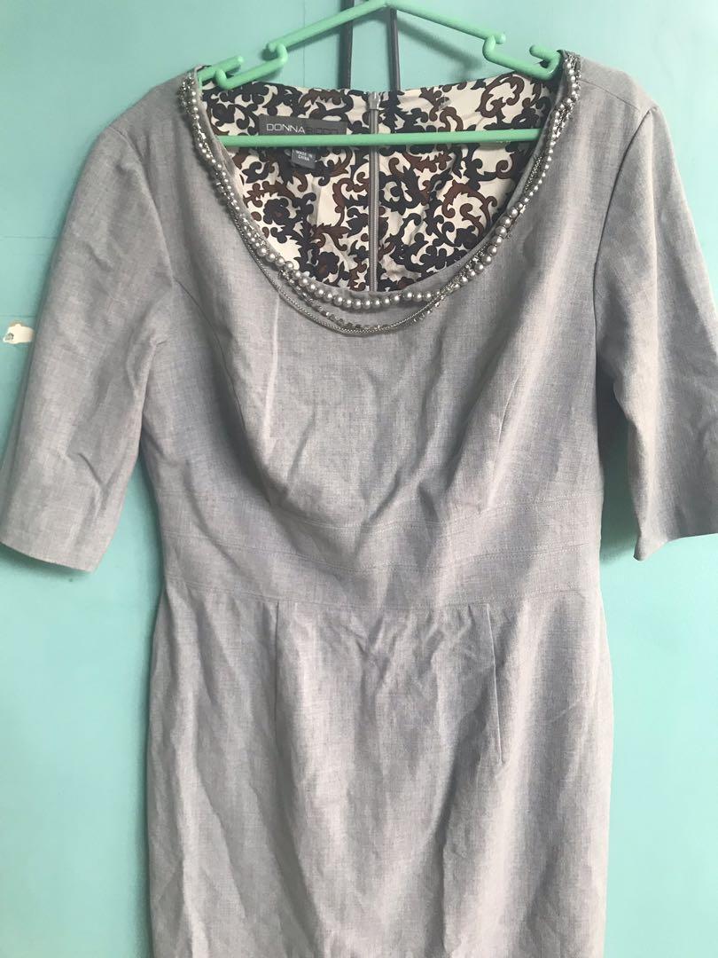 Gray semi formal dress, Women's Fashion, Dresses & Sets, Dresses on ...