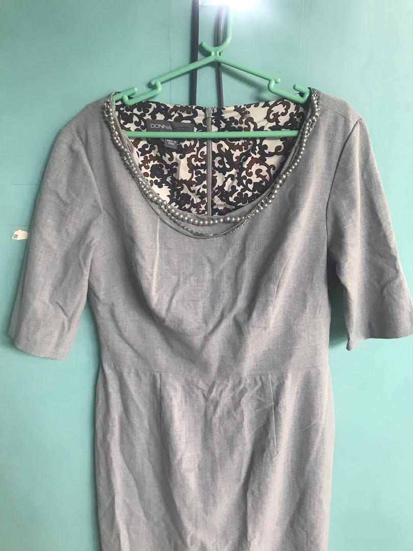 Gray semi formal dress, Women's Fashion, Dresses & Sets, Dresses on ...