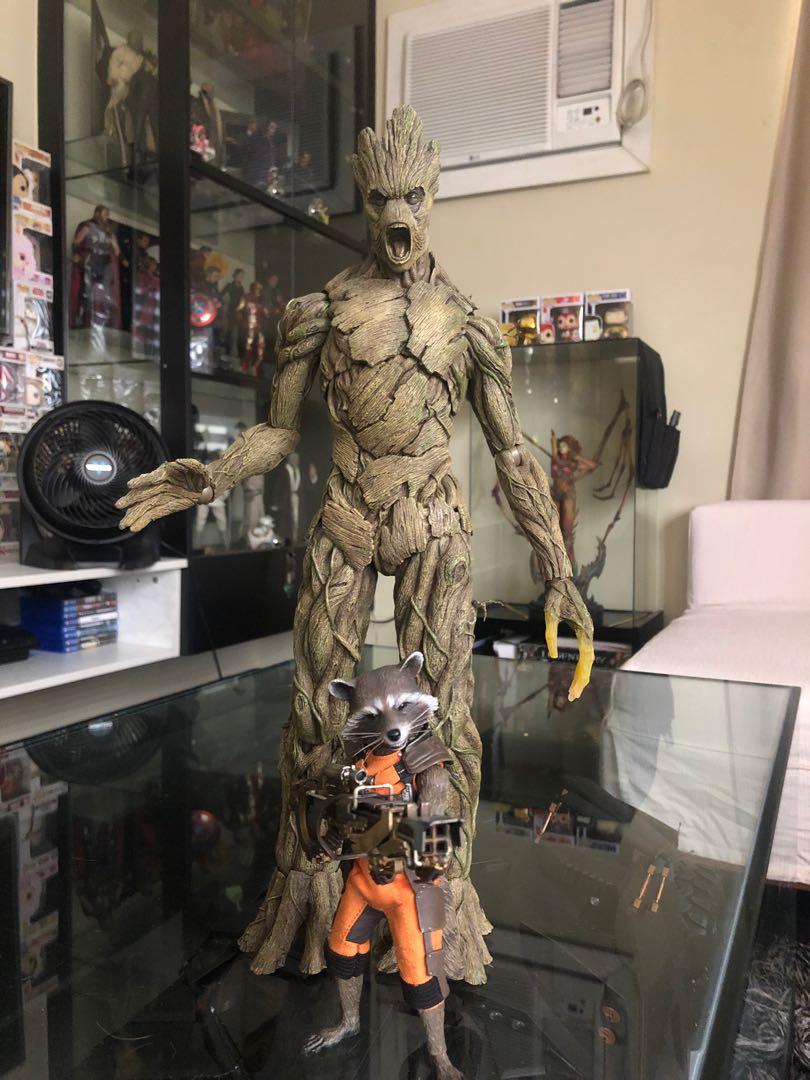 Hot Toys GOTG Vol 1 Groot and Rocket set BIB, Hobbies & Toys, Toys ...