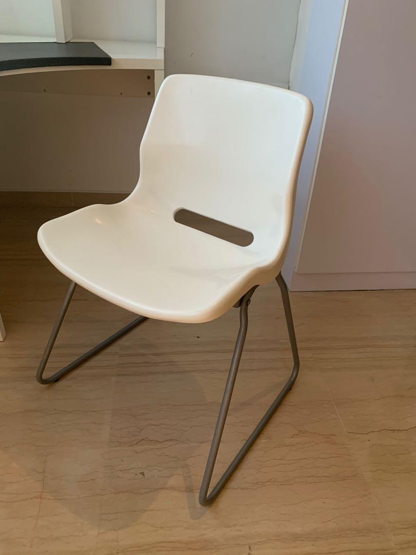 Ikea corner study table micke desk chair shelf protector, Furniture ...