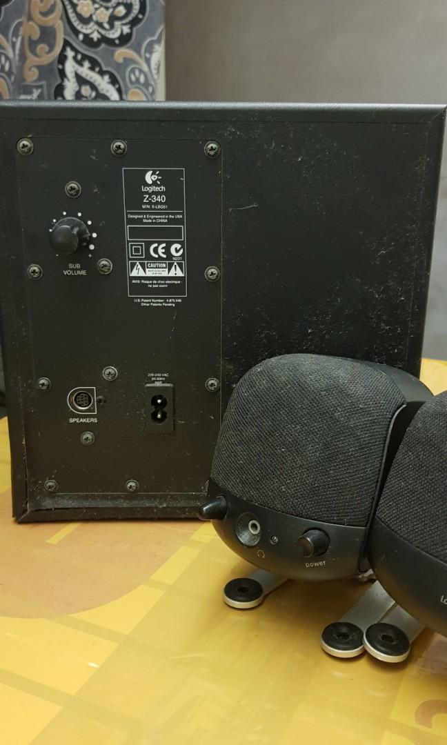 Logitech Z-340 speakers, TV & Home Appliances, TV & Entertainment ...