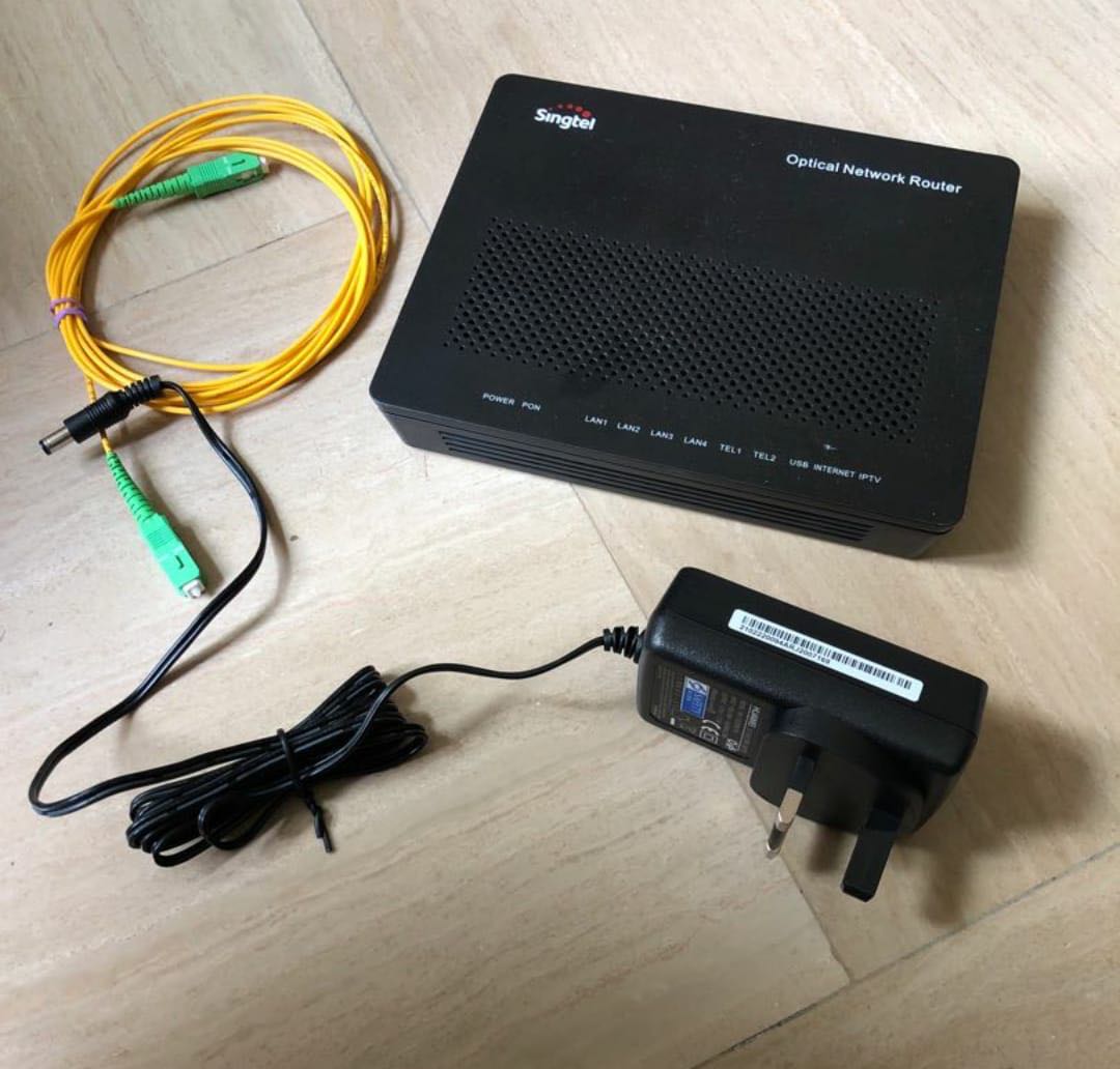 Optical Network Router - Singtel, Computers & Tech, Parts & Accessories ...