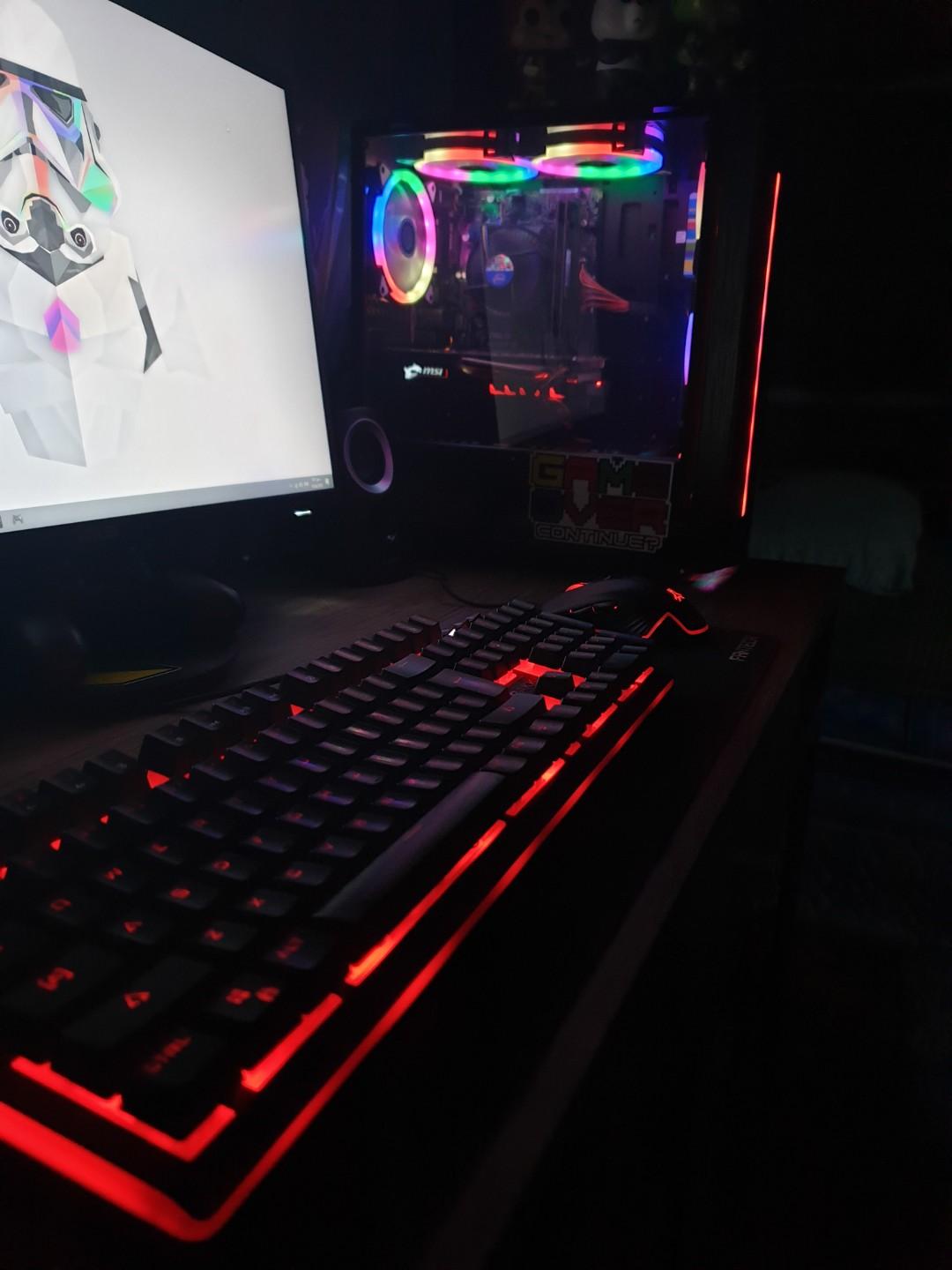 Rakk Alti Mouse And Rakk Mua Red Mechanical Keyboard Computers Tech Parts Accessories 