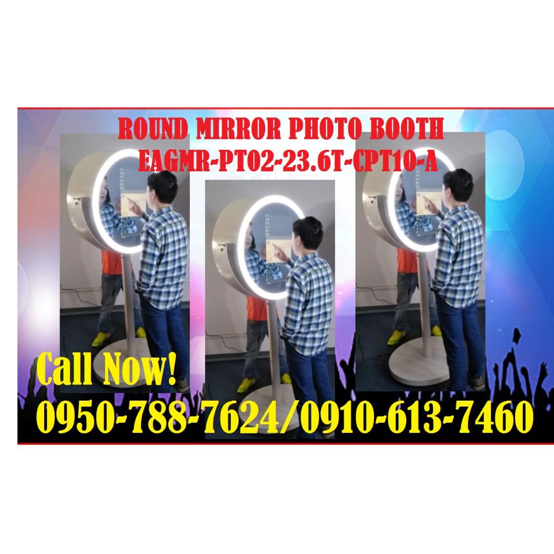 Round Mirror Photo Booth EAGMR-PT02-23.6T-CPT10-A, Furniture & Home ...