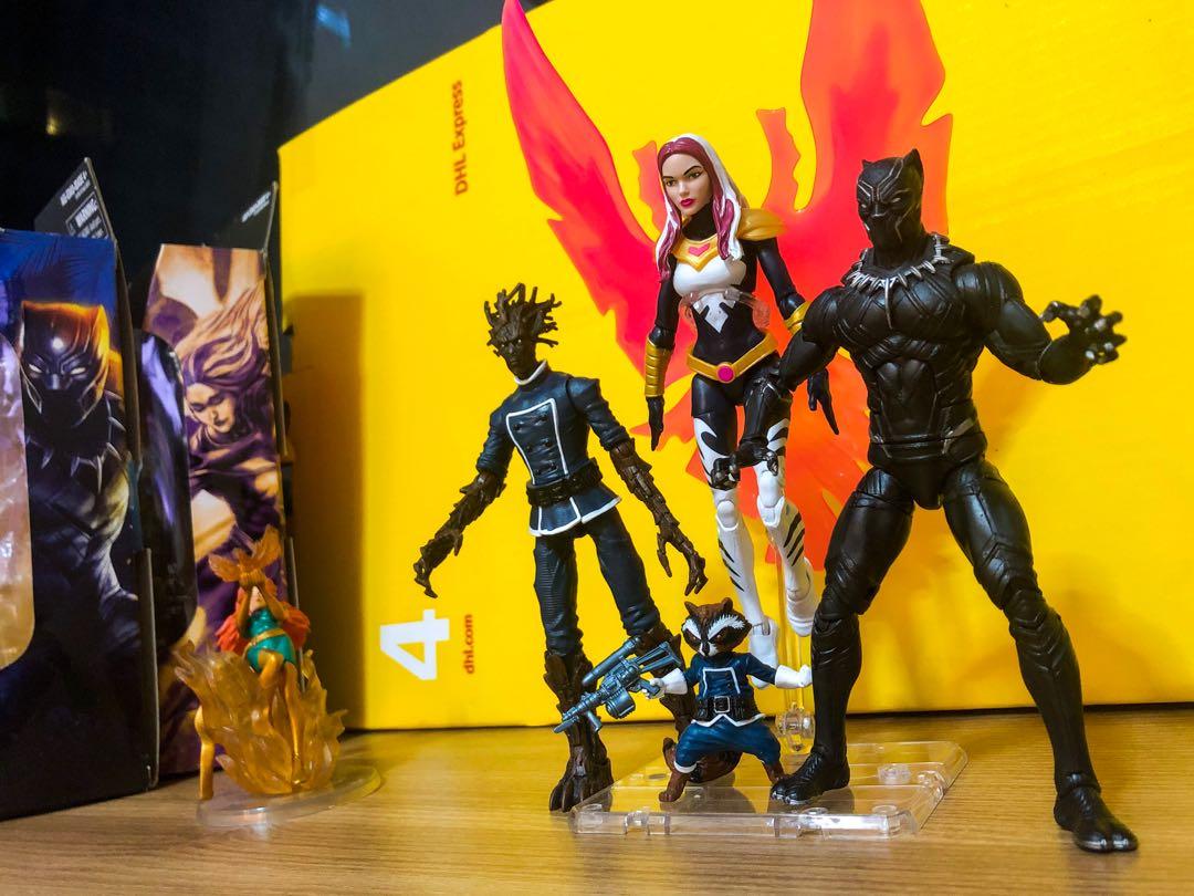 RUSH! Marvel Legends (Black Panther, Songbird, Groot, Rocket, Dark ...