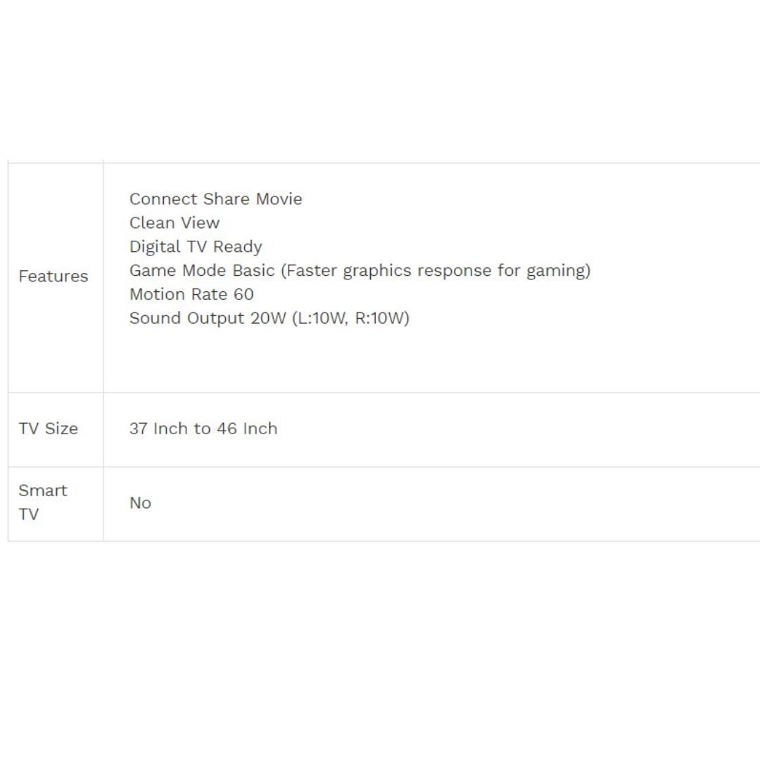 Samsung 43 inch Full HD TV N5003 Series, TV & Home Appliances, TV & Entertainment, TV Parts ...