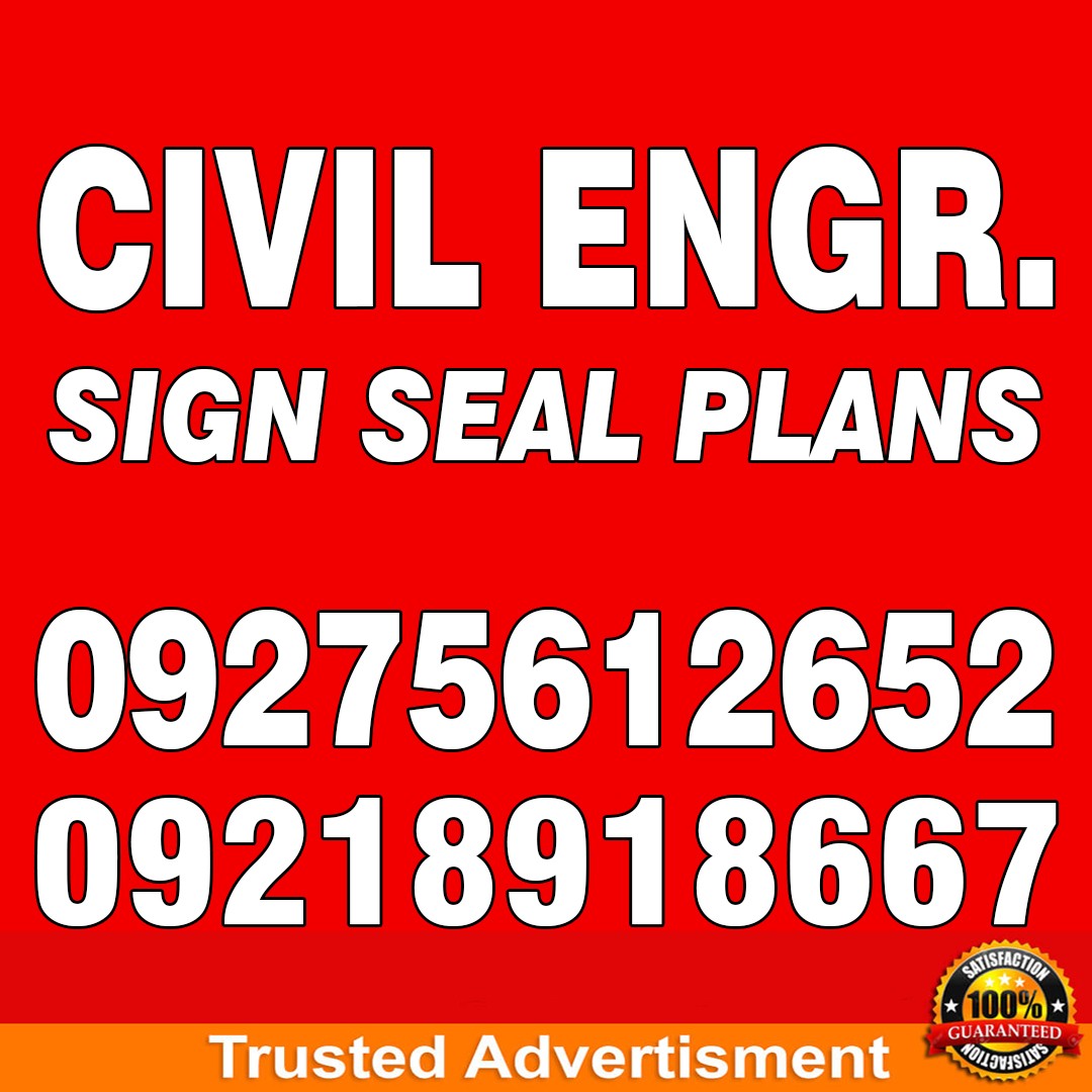 Sign Seal Civil Engineer Prof Mechanical Electrical Engineer, Home ...
