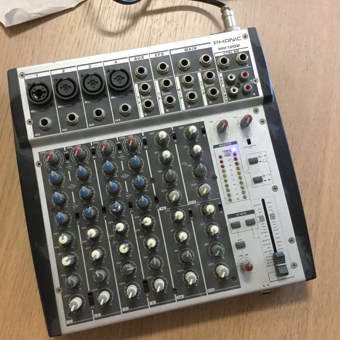 Stereo Analog Mixer Phonic MM 1202, Audio, Soundbars, Speakers ...