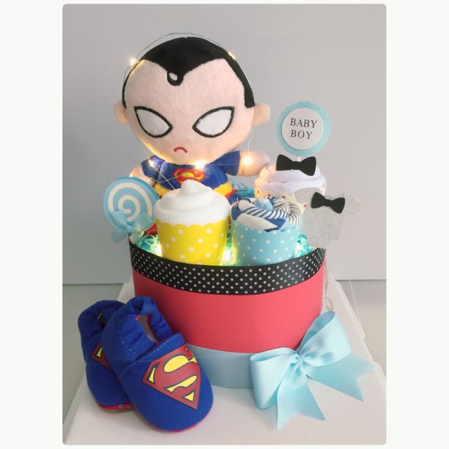 Superman Diaper cake, Babies & Kids, Bathing & Changing, Diapers & Baby ...