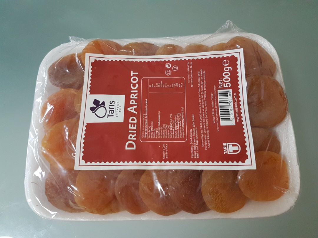 dried apricots (grade A++) 500gm,product of Turkey, Food & Drinks ...