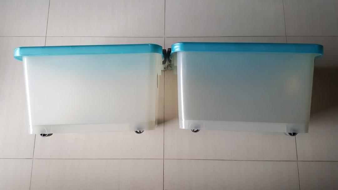 Toyogo Plastic Storage Container 9707, Furniture & Home Living, Home ...