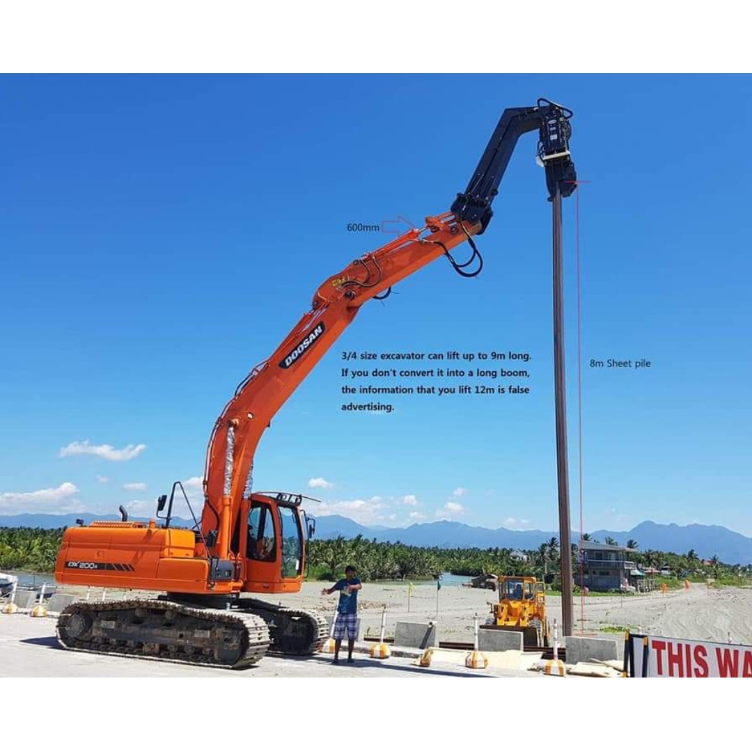 Vibro hammer (File Sheet Hammer ) 20 to 30tons capacity with Arm ...